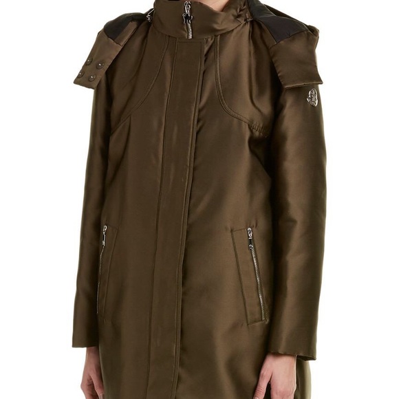 Moncler | Jackets & Coats | Authentic Moncler Silkblend Coat With Tags ...